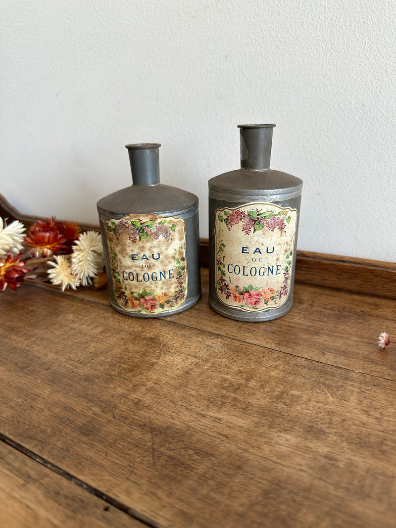 Flacons en fer Eau de cologne | Ma Cabane Vintage
