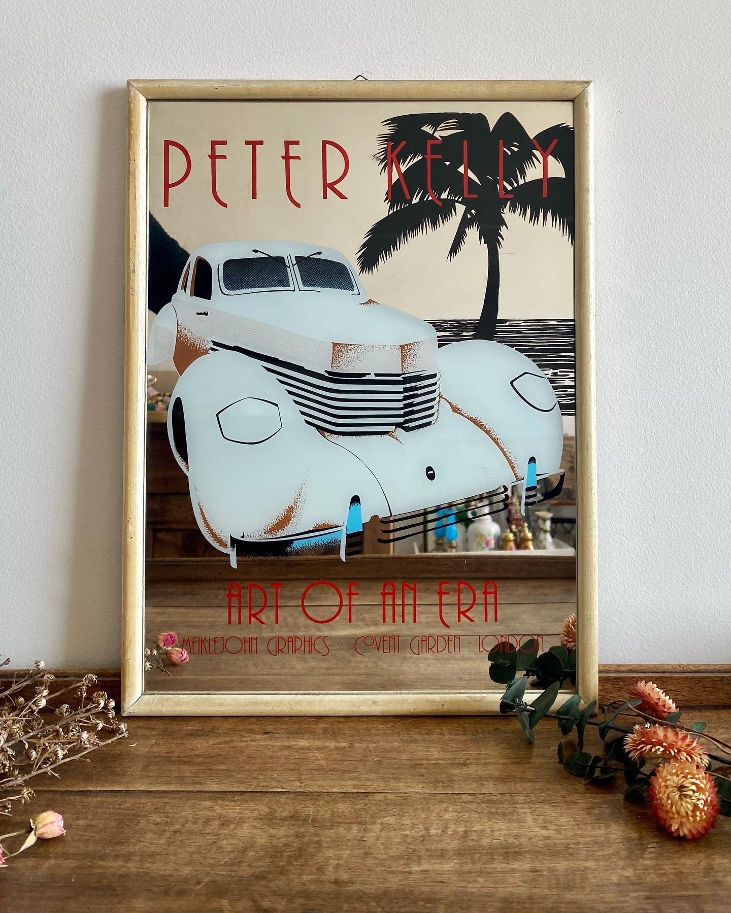 Miroir publicitaire Peter Kelly, Art Of An Era | Ma Cabane Vintage